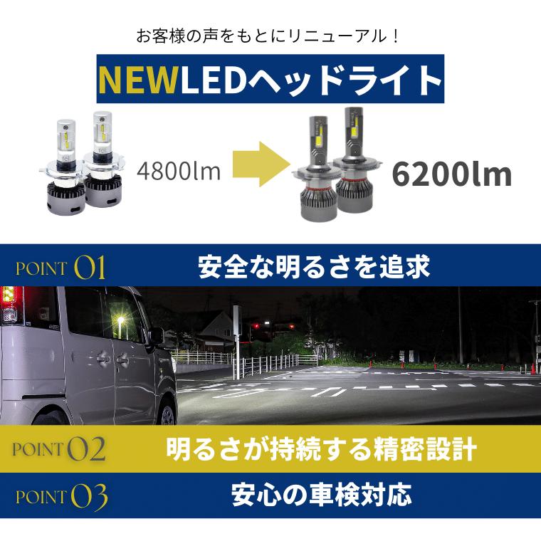 h4 led ヘッドライト ledヘッドライト hi lo 車検対応 ファン バルブ オススメ 明るい カットライン ホワイト バイク 1年保証 fcl エフシーエル FCL :FL-03 ...