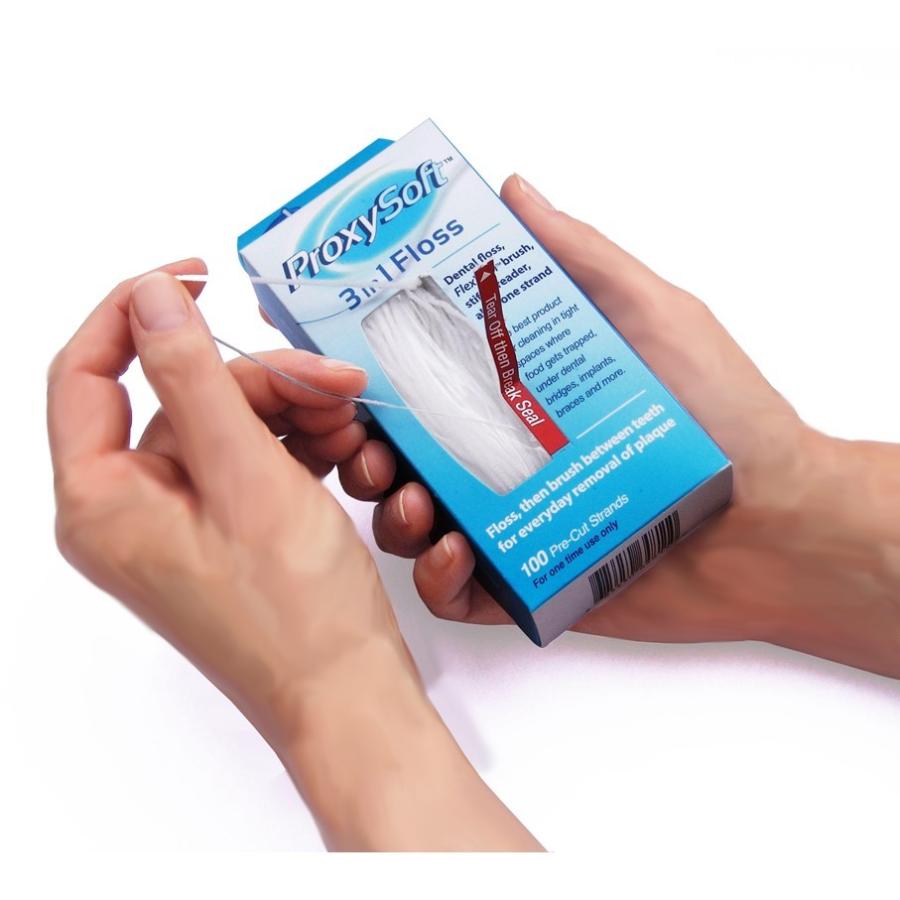 送料無料 プロキシソフト 3in1 レギュラータイプ 100本入り 3個（3箱） ProxySoft フロス ブリッジ :ps31-003:お口のお店FDC - 通販 - Yahoo!ショッピング