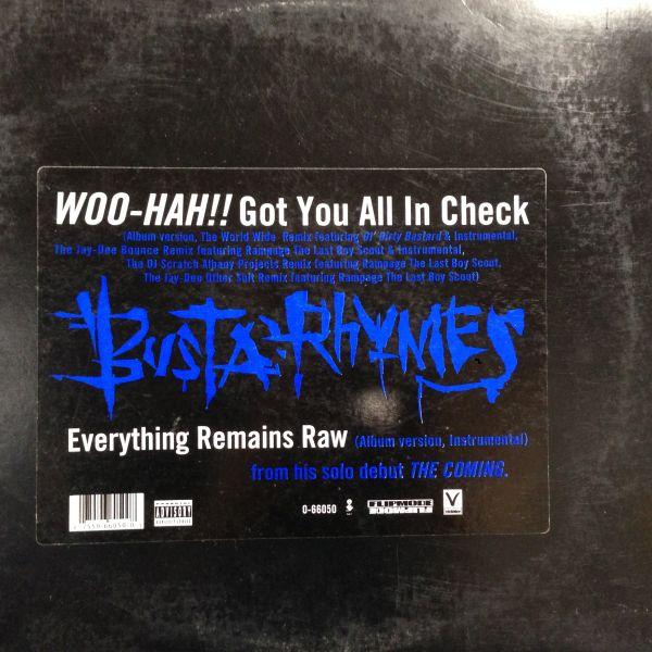12inchレコード BUSTA RHYMES / WOO-HAH!! GOT YOU ALL IN CHECK :220804535 ...