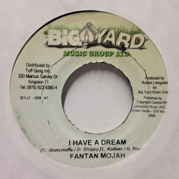 EPレコード FANTAN MOJAH / I HAVE A DREAM (VINTAGE-GHETTO GIRL) : レコード買取・販売 ...