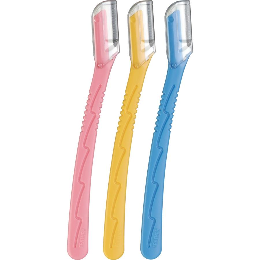 Piany フェザー安全剃刀 ピアニィ まゆ用 ML3本入 まゆ かみそり