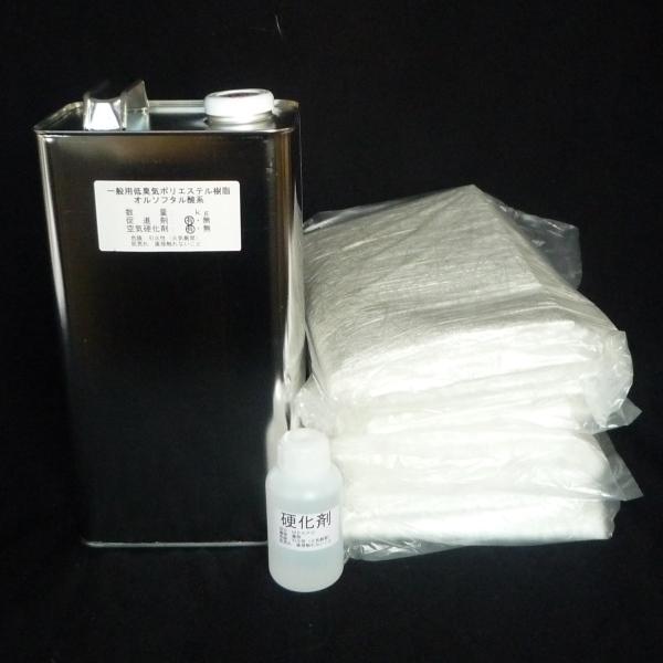 FRP材料基本セット，低臭気樹脂4kg :N0000014:フェザーフィールド株式会社 - 通販 - Yahoo!ショッピング