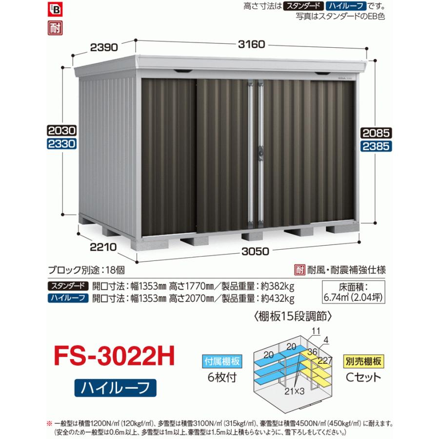 フォルタ 豪雪型 FS-3022H ハイルーフ : エクステリア・ガーデン Feliju - 通販 - Yahoo!ショッピング