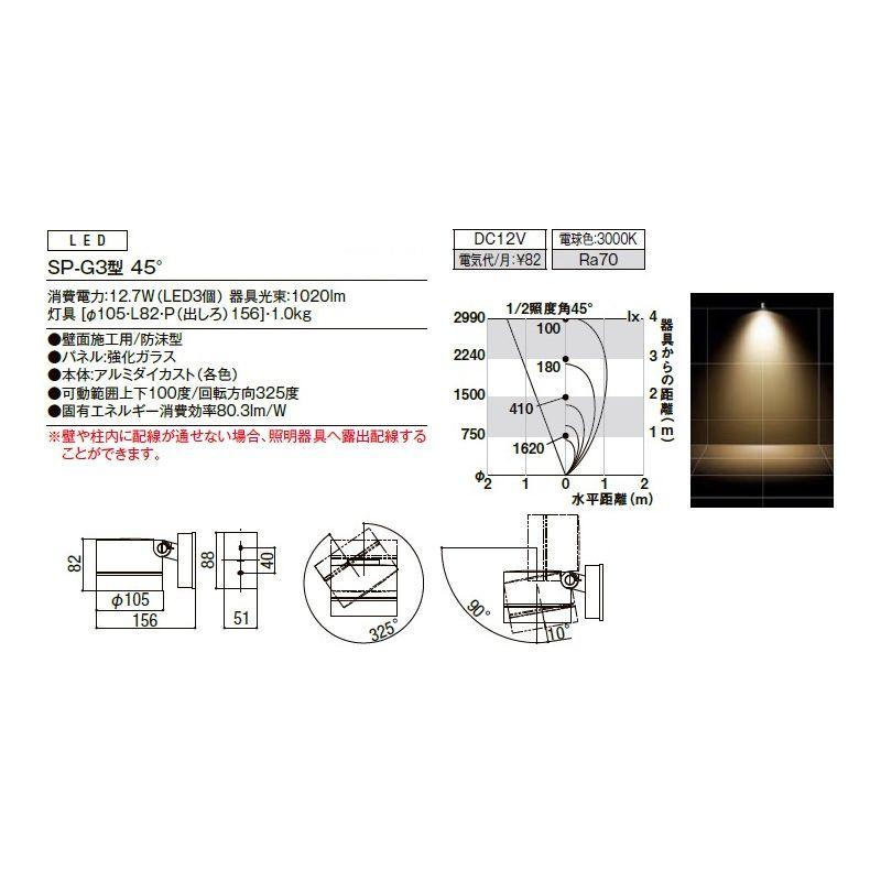 LIXIL 美彩 Bisai スポットライト SP-G3型45° LED 8VLL13 : エクステリア・ガーデン Feliju - 通販 - Yahoo!ショッピング