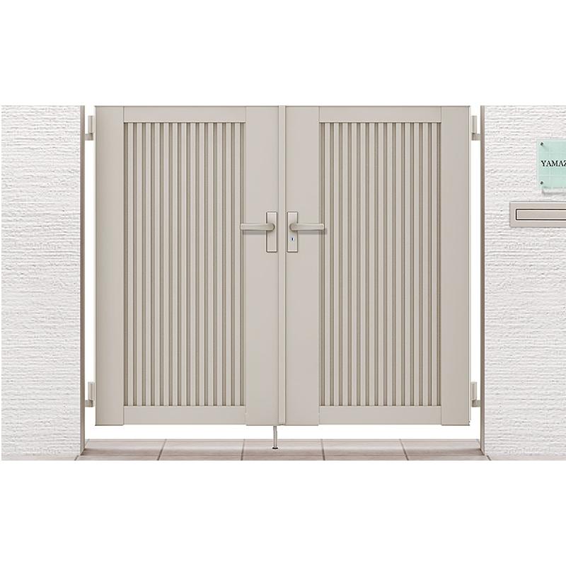 LIXIL 開き門扉AB TR2型 両開き 親子仕様 04・08-12 柱使用 扉1枚寸法 400・800×1200 シリンダーPA錠(鎌錠) : エクステリア・ガーデン Feliju ...