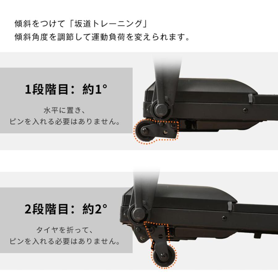 ランニングマシ MAX12km/h 電動ランニングマシン ルームランナー 折りたたみ キャスター付き BTM デスク付き フィットネスマシーン 有酸素運動 家庭用 : Feliz lar ...