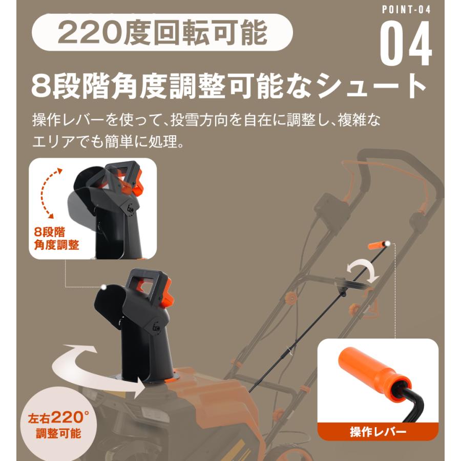 除雪機 家庭用 電動除雪機 小型 LEDライト 業務用 軽量 除雪幅50cm 除雪高30cm 10M電源ケーブル 農業用 農業工具 除雪 軽量 便利 雪飛ばし 投雪 雪かき ...