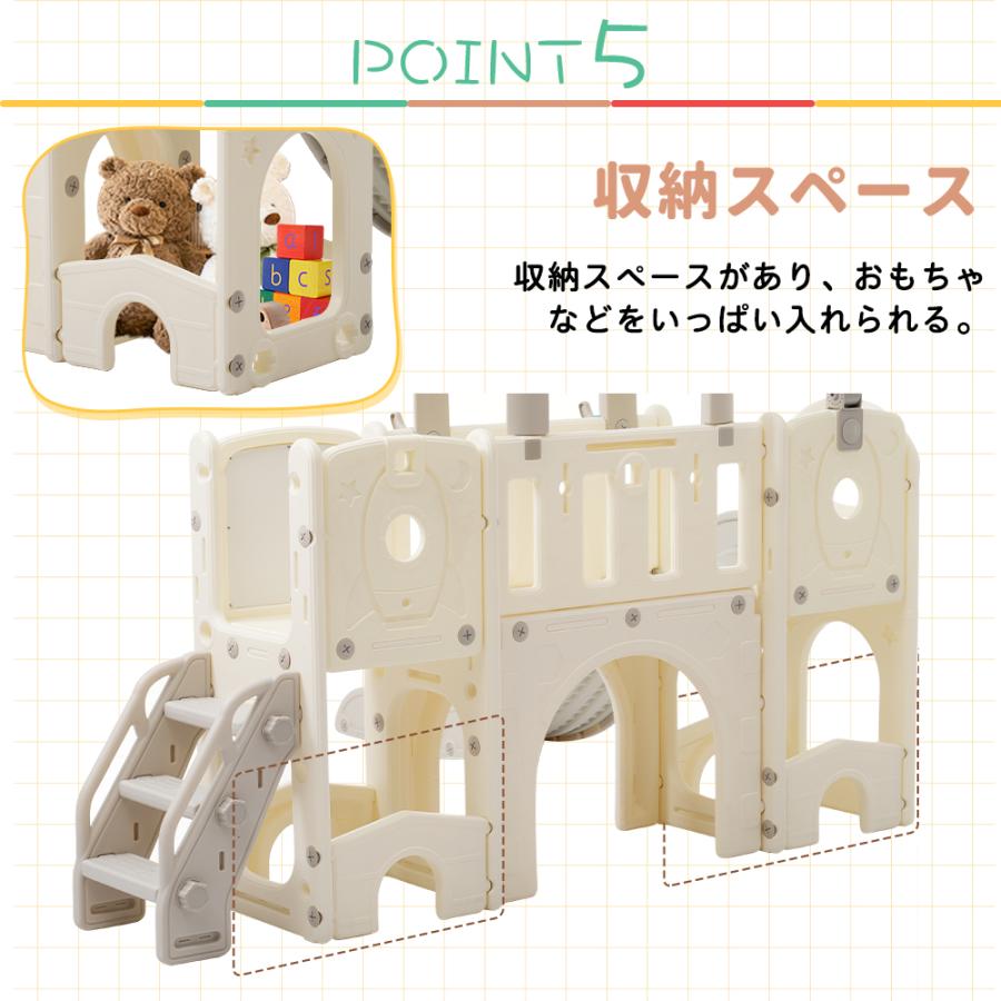 すべり台 9in1 キャッスル 大型遊具 すべりだい スライダー 室内 遊具 バスケットゴール お絵描きボード 収納 キッズ キッズパーク 子供 誕生日プレゼント : Feliz lar ...