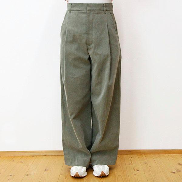 soeur SOEUR グリーンタックワイドパンツ : セレクトショップ ファム - 通販 - Yahoo!ショッピング