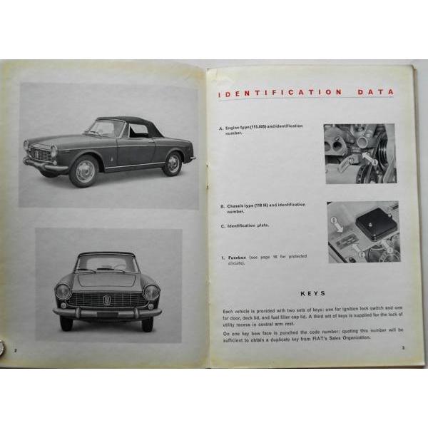 Fiat 1500 Cabriolet Type 118H Instructio Book 英語追補版 : エフアンドエルカンパニー - 通販 ...