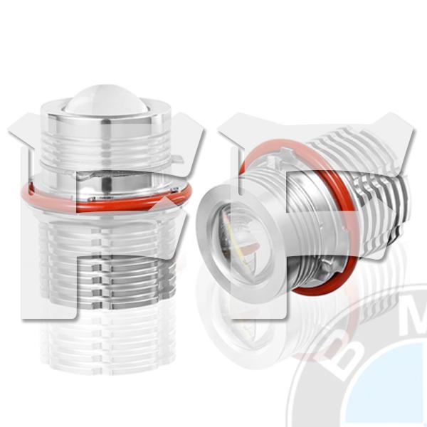 BMW エンジェルアイ イカリング E39 E53 E60 E61 E63 E64 E65 E66 E82 E83 E87 E88 60W LEDライト CREEチップ12発 2個 : FF ...