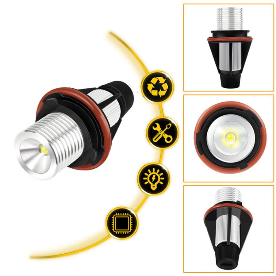 送料無料 イエロー BMW イカリング エンジェルアイ E39 E59 E53 E60 E31 E63 E64 E65 E66 E83 E87 X3 X5 M6 M5 LEDライト 2個 ...