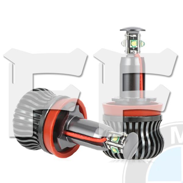 イカリング CREE製 LEDライト BMW 3シリーズ E60 E61 E63 E64 E71 E82 E84 E87 E88 E90 E92 E93 ホワイト 6500K 2個 : FF ...