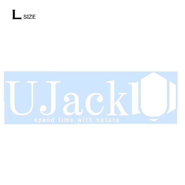 UJACK ステッカー カッティングステッカー ブランドロゴステッカー Lサイズ シール ユージャック 耐候性 アウトドア 車用 ガラス面 キャンプギア : Ffactory Yahoo!店 ...