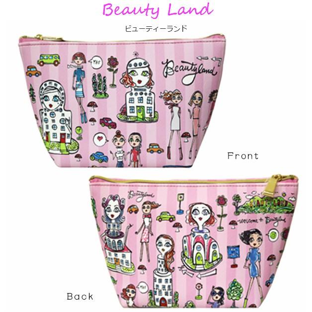 Jeffrey Fulvimari ジェフリーフルビマーリ 化粧ポーチ デイリーポーチ コスメポーチイラスト 小物入れ ジグザグ ビューティー ...