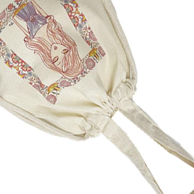 Jeffrey Fulvimari ジェフリーフルビマーリ 巾着 巾着袋 コットン巾着 布巾着 手提げ袋 ミニバッグ サブバッグ 小物入れ ...