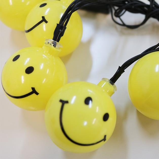 SMILE LED DECORATION LIGHT デコレーションライト スマイルLED 電気 電飾 装飾 電池式 イルミネーション ...