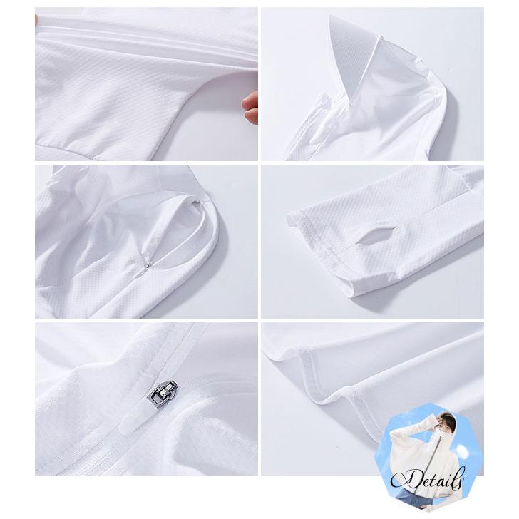 送料無料 UVカットポンチョフード 日焼け対策 レディース 長袖運転用フェイスカバーツバ 首までカバー手の甲まで 指穴つき 接触冷感 速乾 吸水 涼しい :fh-02000dh00:FFKO ...