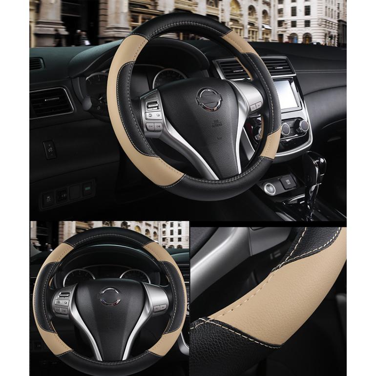 ハンドルカバー おしゃれ バイカラー 軽自動車 Sサイズ かわいい パステル くすみカラー ツートン 普通車 ステアリング 黒 白 : FFKOストア - 通販 - Yahoo!ショッピング