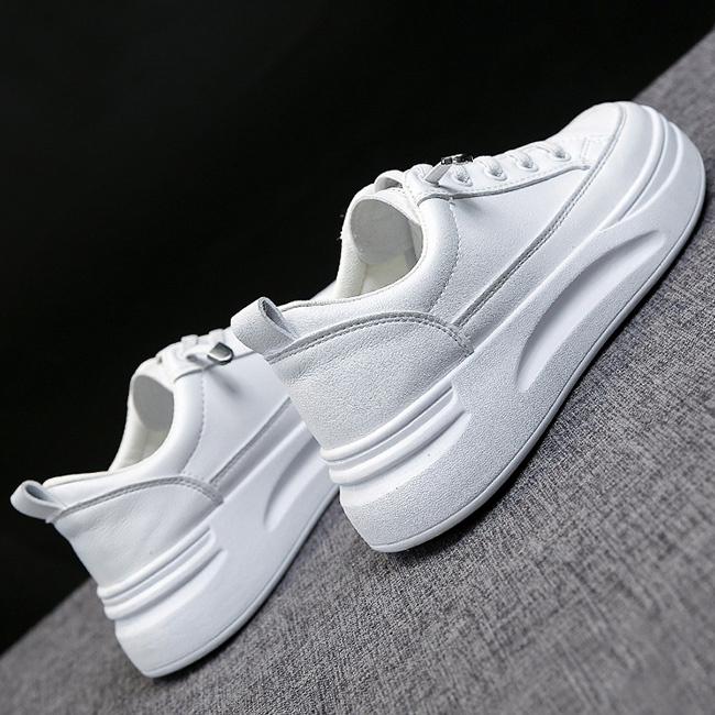 スニーカー レディース シューズ 春秋 4CMヒール 厚底 厚底スニーカー ランニングシューズ ウォーキ : FFKOストア - 通販 - Yahoo!ショッピング