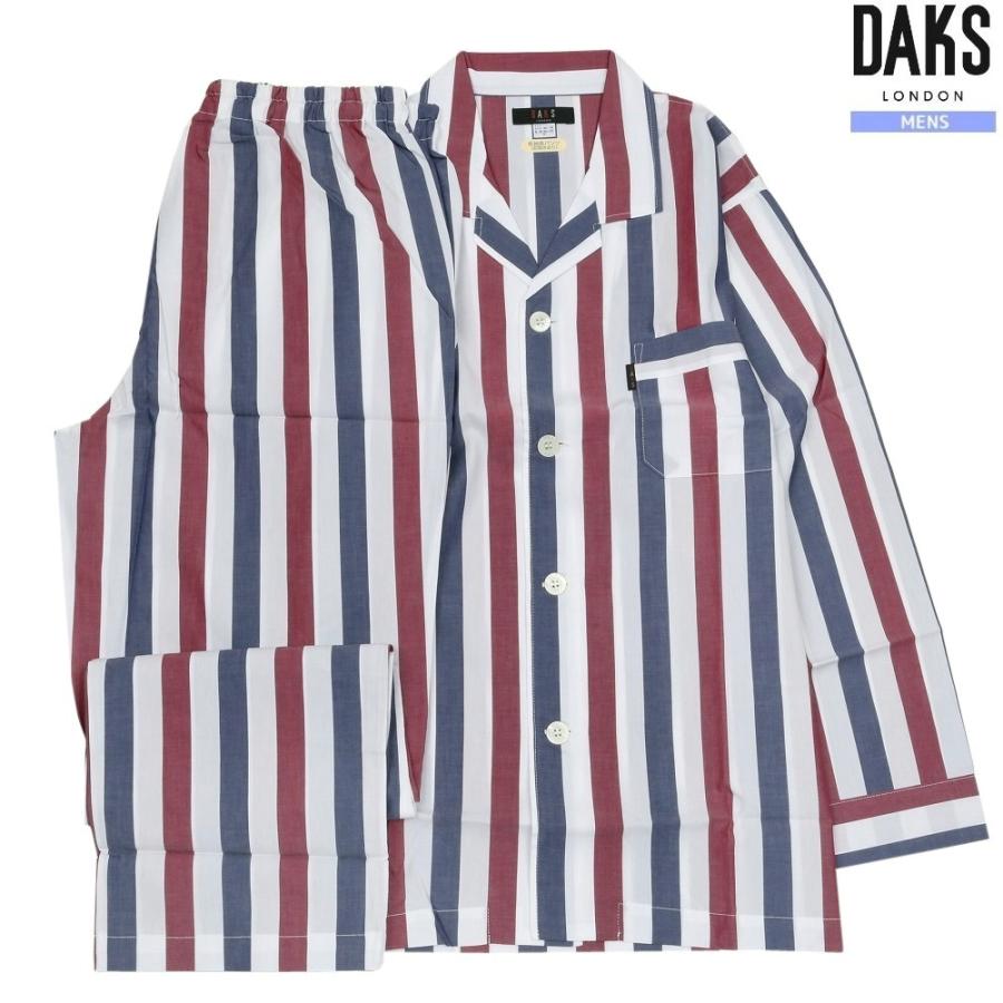 DAKS パジャマ ダックス 8%OFF メンズ ラッピング無料 日本製 ストライプ 前開き 紳士 長袖 長ズボン 赤 230524 : フラワー - 通販 - Yahoo!ショッピング