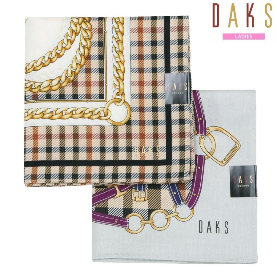 DAKS ハンカチ 2枚セット ダックス レディース ブランド 日本製 チェーン ハウスチェック コットン 大判 ハンカチーフ ベージュ×グレー 200225 送料無料 : フラワー - 通販 ...