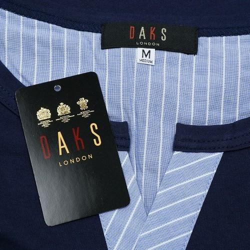 DAKS ルームウェア 上下セット ダックス メンズ ラッピング無料 日本製 春夏生地 スキッパー 紳士 長袖 長ズボン 紺 160524 : フラワー - 通販 - Yahoo!ショッピング