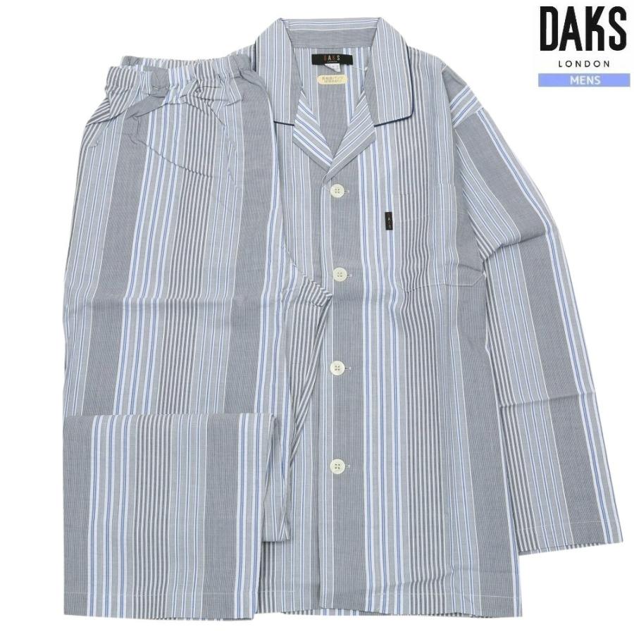 DAKS パジャマ ダックス メンズ ブランド 春夏 日本製 甘撚りサッカー生地 ストライプ 前開き 紳士 長袖 長ズボン グレー 0205BE 送料無料 : フラワー - 通販 ...