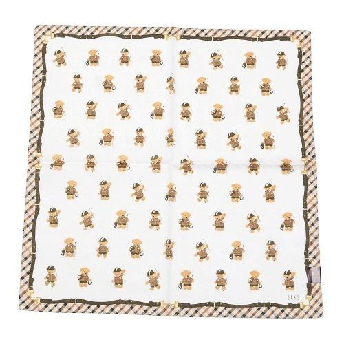 LANVIN COLLECTION / DAKS ハンカチ 2枚セット ランバン ダックス レディース 日本製 ローズ テディベア コットン ピンク×白 200225 送料無料 : フラワー ...