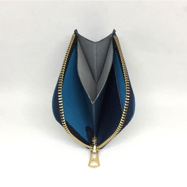 Lien リアン コードバン＆ジーンズL字ミニウォレット 財布 日本製