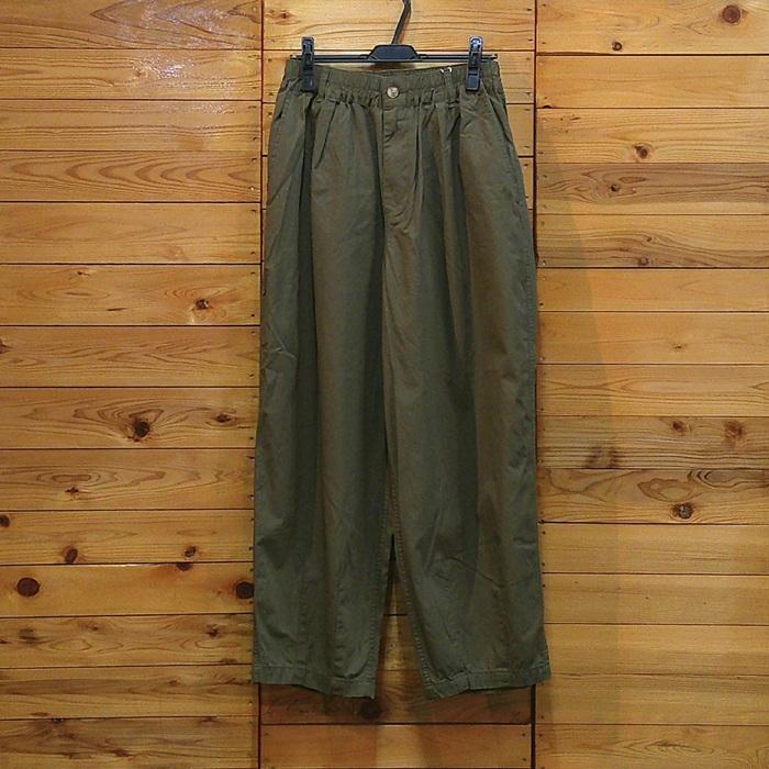 OMNES（ファッション） ワイドパンツ バルーンパンツ イージーパンツ 春夏 ゆったり ウエストゴム ベージュ カーキグリーン ブラック ...