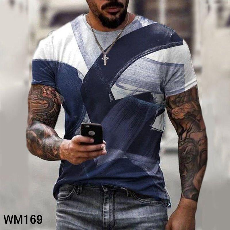 お取り寄せ商品 メンズ Tシャツ 半袖 幾何柄 デザイン おもしろ 原宿系 3Dプリント カジュアル S-6XL 男女兼用 トップス カラフル 面白い柄 派手 : ACCELUMINA ...