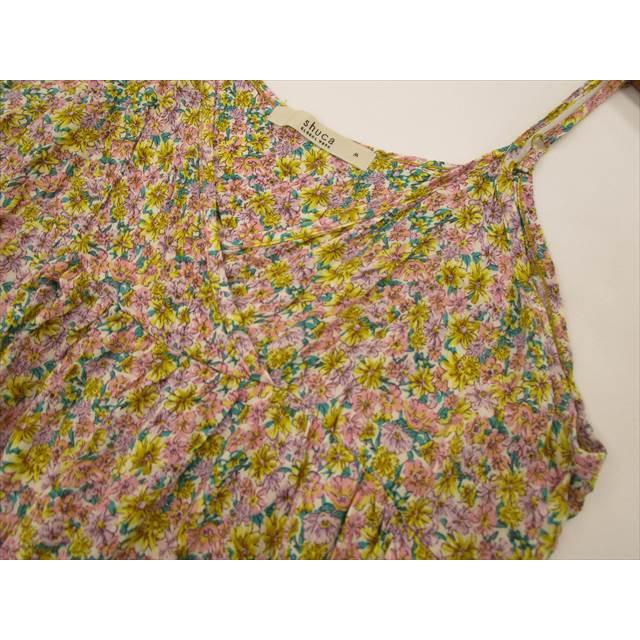 GLOBAL WORK シュカグローバルワーク shuca GLOBALWORK キャミソール M アイボリー地 イエロー ピンク ラベンダー 花柄 メール便可 : レディースファッションの ...