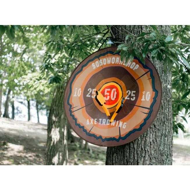 5050WORKSHOP ( フィフティフィフティワークショップ ) AXE THROWING キャンプ アウトドア 吸盤 野外 遊ぶ ゲーム 投げる コンパクト 収納 盛り上がる 競う ...