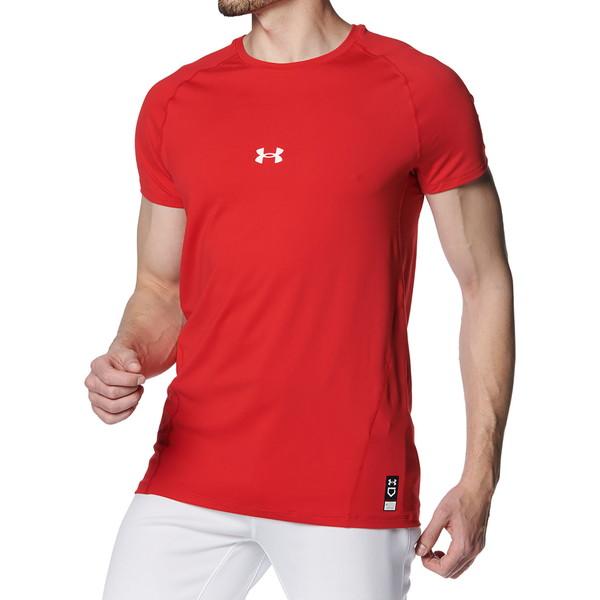 UNDER ARMOUR アンダーシャツ メンズ ベースボールTシャツ (メール便発送) UAヒートギア コンフォート フィッティド ショート ...