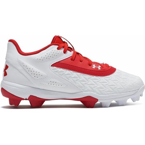 スパイク ジュニア 野球 UAリードオフ ロー ラバーモールド ジュニア3.0 Red/White/Red (UDR) : 11250439 ...