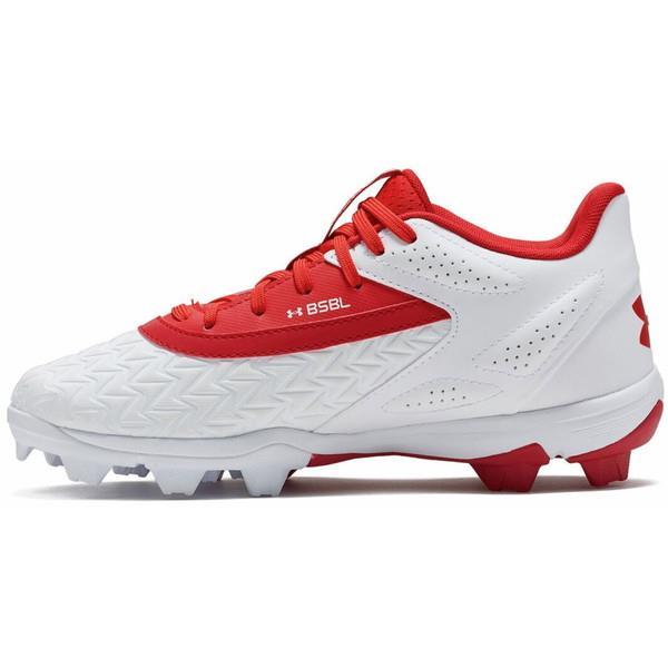 UNDER ARMOUR スパイク ジュニア 野球 UAリードオフ ロー ラバーモールド ジュニア3.0 Red/White/Red (UDR ...