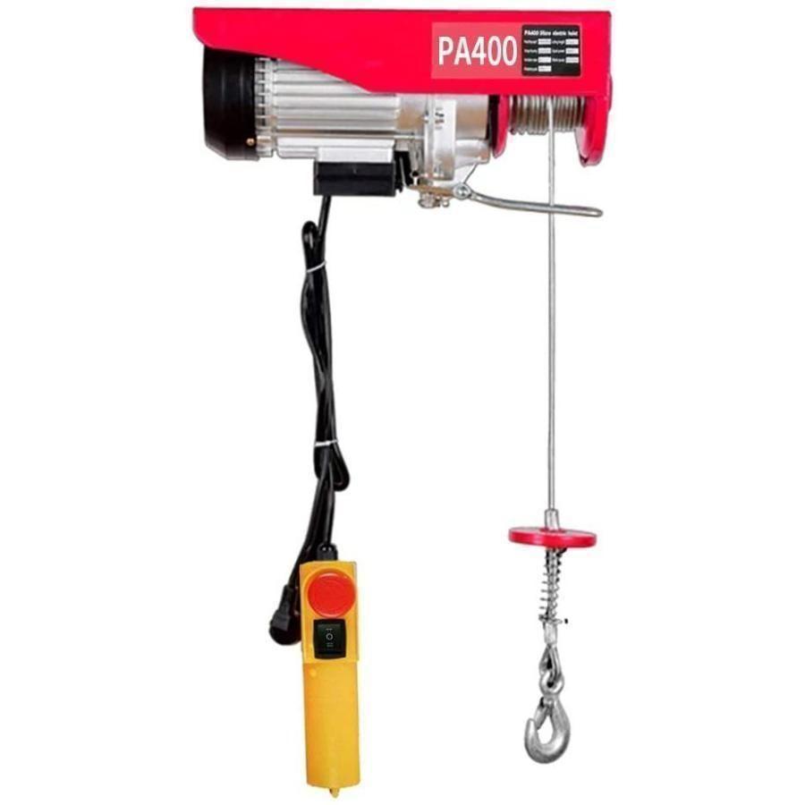 電動ウインチ 100V ホイスト 最大400kg 家庭用 クレーン 電源ケーブル5m 緊急停止ボタン付 : フィールドスターマート - 通販 - Yahoo!ショッピング