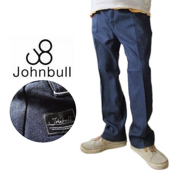 Johnbull セール！ジョンブル/JOHNBULL【センタープレスイージーパンツ】耐久撥水加工デニム風生地スラックススタイル 21685 011/インディゴ M : FIFTH-G.C ...