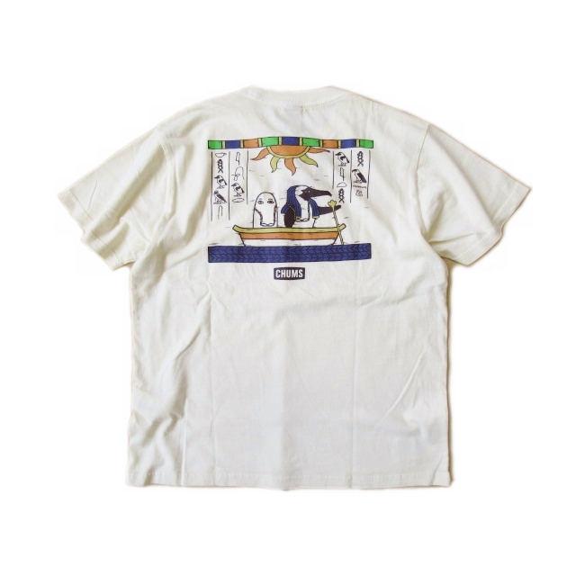 CHUMS チャムス/CHUMS【リサイクルコットン 壁画 ミューラルTシャツ】ピグメントダイ 顔料染め CH01-2534 ホワイト ...