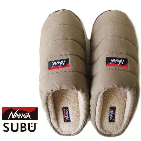 NANGA ナンガ×スブ タキビウィンターサンダル【NANGA x SUBU TAKIBI WINTER SANDALS】冬用サンダル 中綿サンダル ベージュ : FIFTH-G.C ...