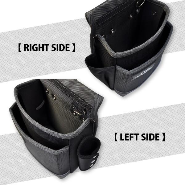 E-Value 腰袋 工具入れ ツールバッグ 藤原産業 EDK-1D 腰袋2段構造 ブラック＆グレー 軽量 現場作業 道具収納 : 作業用品のファイト - 通販 - Yahoo!ショッピング