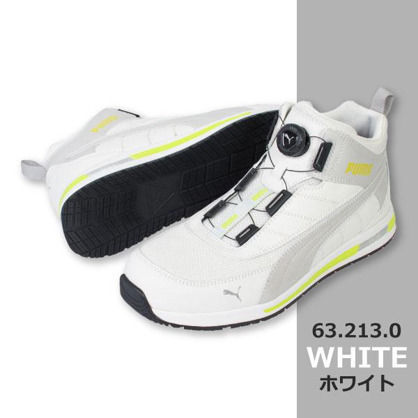 PUMA PUMA/プーマ 安全靴 メンズ 25.0-28.0cm 63.213.0-215.0 SWITCHBACK DISC MID ミッドカット セーフティスニーカー 耐熱 衝撃吸収 ...