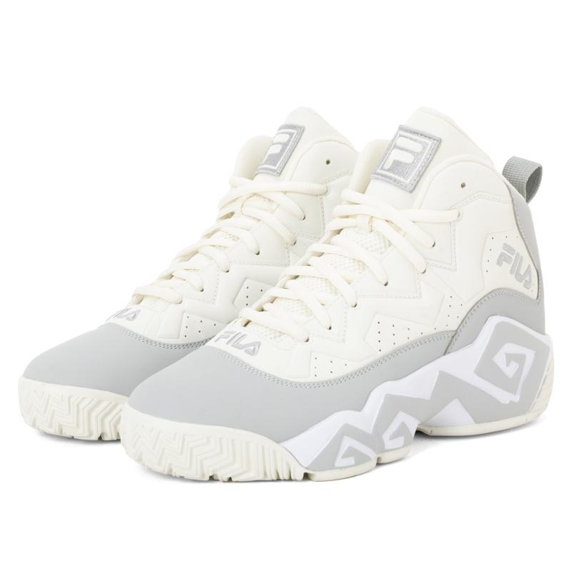 FILA 在庫限り outlet / 処分特価品 USS24022101 MB LILLY WHITE/GRAY【FILA フィラ バスケ ...