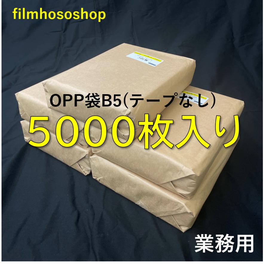 超徳用OPP袋 B5 テープなし 5000枚 30ミクロン 195×270mm 口合わせ 日本製 工場直販 DMポスト投函 透明小分け袋 ラッピング : filmhososhop・ヤフー ...