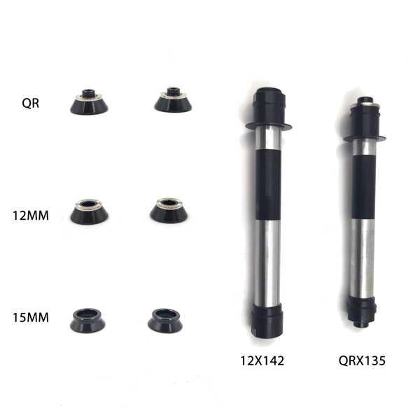 ノバテックD411SB D412SB 6ボルトハブ変換キットフロントqr 9 12 15ミリメートルtaエンドキャップリア変換車軸qr * 135 12*142サイドキャップ ...