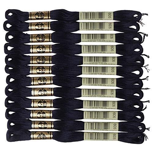 DMC 25番糸 刺繍糸 12束入 8m #939 ブラック系 DMC25B : ファイナルショッピング - 通販 - Yahoo!ショッピング