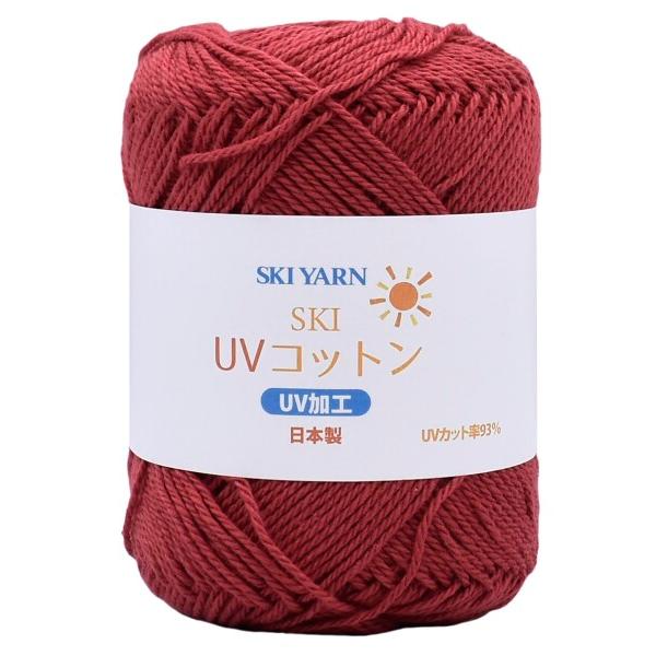 元廣 SKI YARN (スキー毛糸) スキーUVコットン 合太 COL. 316 赤 系 綿100% 約25g92m 5玉 セット : ファイナルショッピング - 通販 - Yahoo!ショッピング