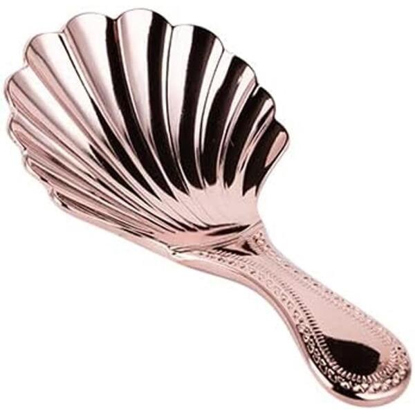 青芳 CASUAL PRODUCT ティーキャディースプーン シェルワーク ピンクゴールド 510786 日本製 抗 ...