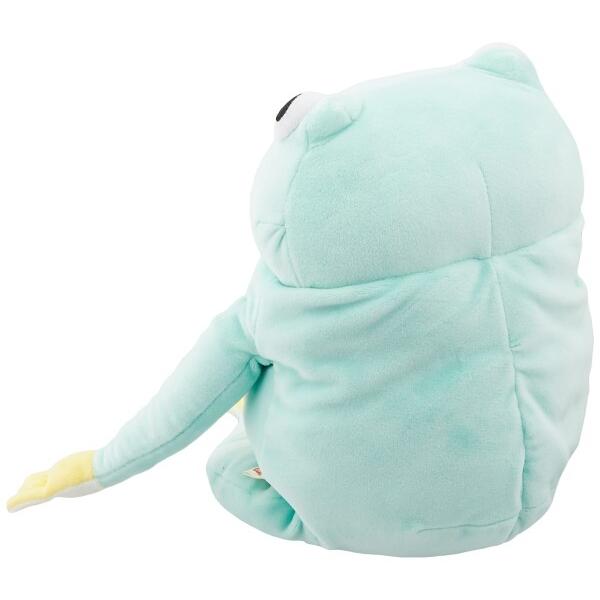 シナダグローバル もちシリーズ もちかえる 水色 (L) 22×22×30cm ぬいぐるみ カエル アニマル MOKR-03 : ファイナル ...